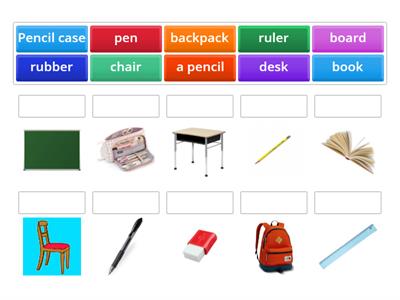 Classroom objects memory game - Teaching resources