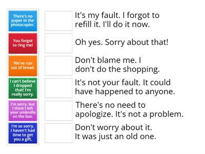 Apologies - Teaching resources