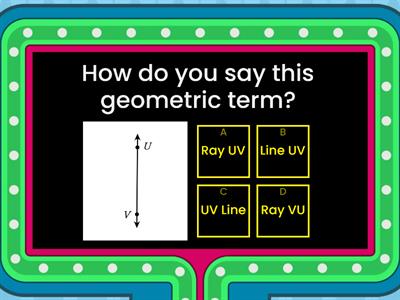 Lines rays segments - Teaching resources