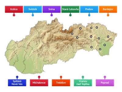 Slepá mapa slovenska - Učebné zdroje