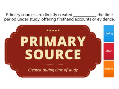 Primary and secondary sources - Teaching resources