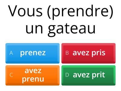 Le passé composé avec avoir - Ressources pédagogiques