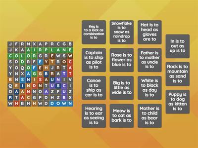 Verbal analogies - Teaching resources