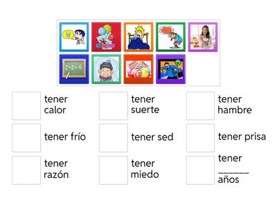Tener expresiones - Recursos didácticos
