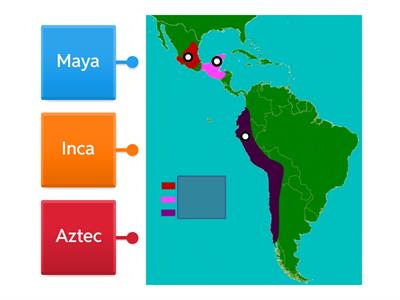 Maya aztec inca map - Teaching resources