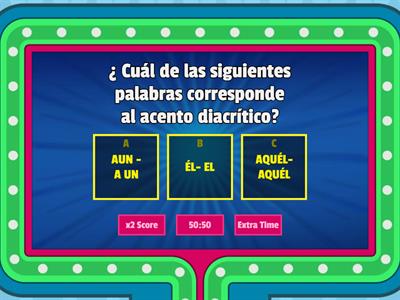 Acento enfático y diacrítico - Recursos didácticos