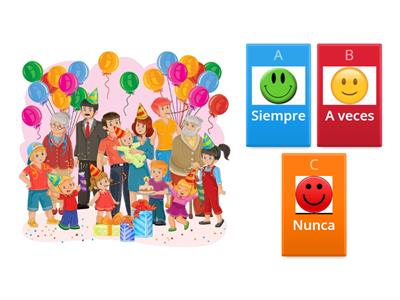 Siempre a veces nunca - Recursos didácticos