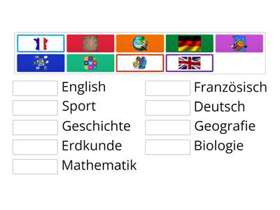Schulfächer - Учебные ресурсы