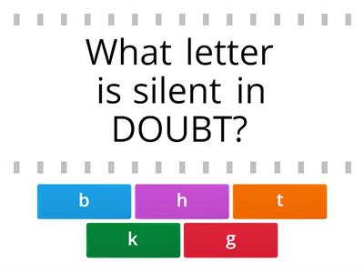 Silent letters - Teaching resources