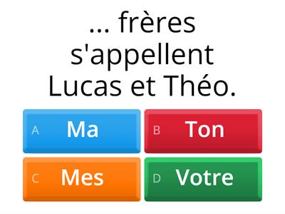 Les pronoms possessifs - Ressources pédagogiques