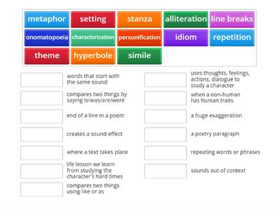 Figurative language game - Teaching resources