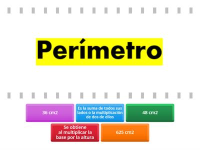 Perímetro y área - Recursos didácticos