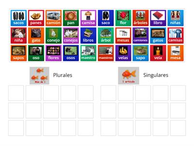Sustantivos singulares y plurales - Teaching resources