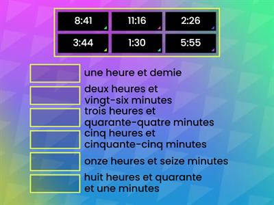 Les heures en français - Recursos didácticos