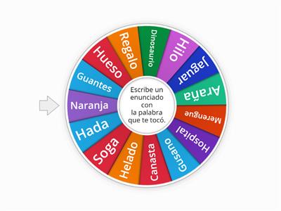 Ruleta para formar palabras - Recursos didácticos
