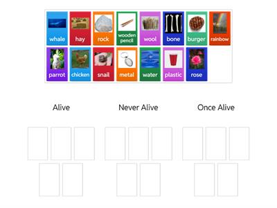 Alive not alive - Teaching resources