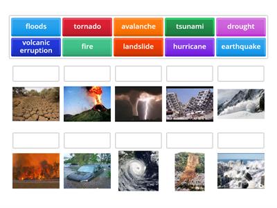 Natural disasters - Recursos didácticos