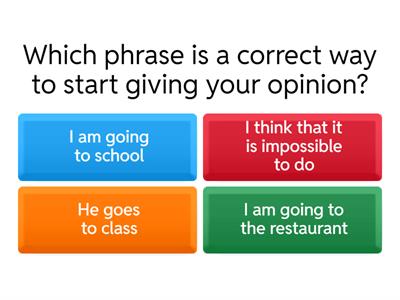 Asking giving opinions - Sumber daya pengajaran