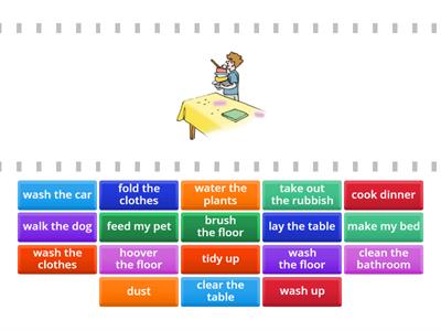 Household chores - Recursos didácticos