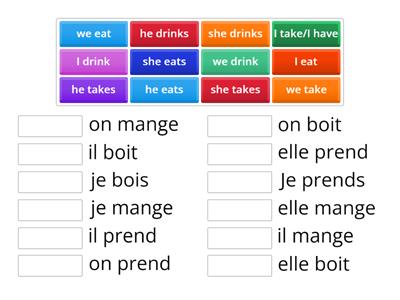 Prendre - Teaching resources
