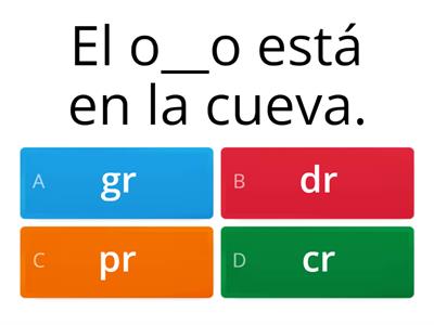 Sílabas trabadas tra tre tri tro tru - Recursos didácticos