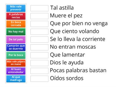 Refranes refranes - Recursos didácticos