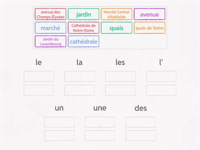 Articles définis ou indéfinis - Ressources pédagogiques