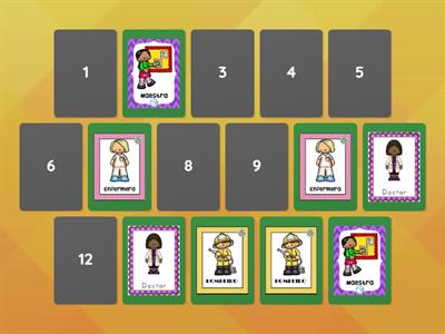 Memoria profesiones - Recursos didácticos