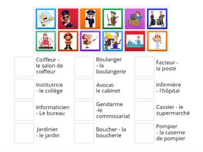 French Les métiers - Teaching resources