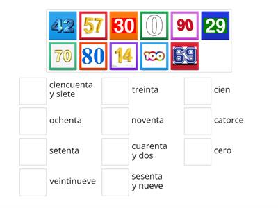 Números 0 al 100 - Recursos didácticos