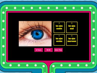 Descripciones pelo y ojos - Teaching resources