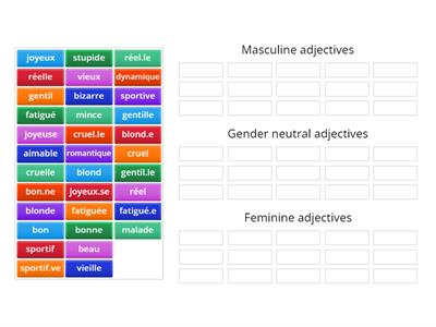 Adjectifs personnalité - Teaching resources