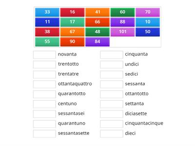 Numeri cardinali - Teaching resources