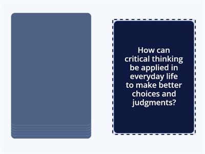 Critical thinking - Teaching resources
