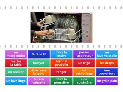 Les taches ménagères - Teaching resources