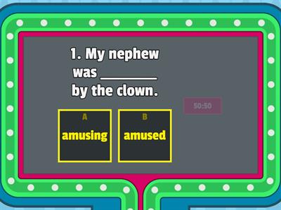 Adjectives ed and ing - Recursos de ensino