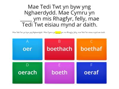 Tedi twt - Teaching resources