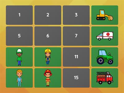 Vehicles matching - Teaching resources