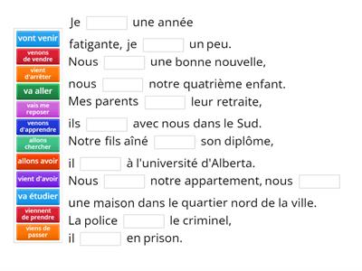 Le passé récent - Ressources pédagogiques
