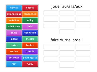 French Jouer faire - Teaching resources