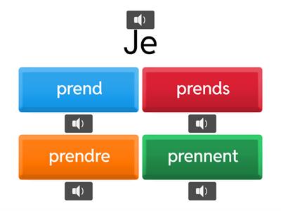 Le verbe prendre - Ressources pédagogiques