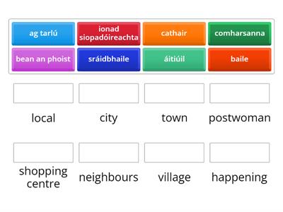 Sa bhaile seomrai - Teaching resources