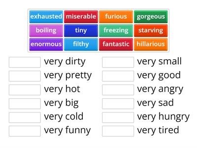 Extreme adjectives - Teaching resources