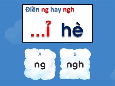 Ng và ngh - Tài nguyên giảng dạy