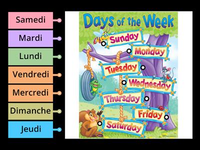 Les jours de la semaine et les mois de lannée - Recursos didácticos