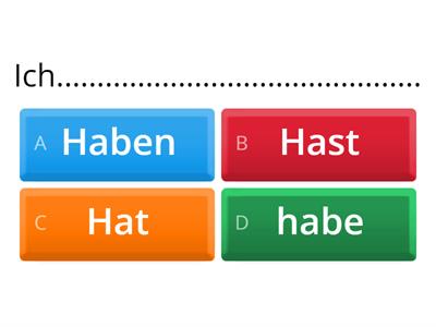 Perfekt mit haben - Unterrichtsmaterialien