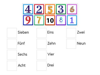 Zahlen bis 10 - Unterrichtsmaterialien