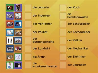 Berufe a1 - Unterrichtsmaterialien