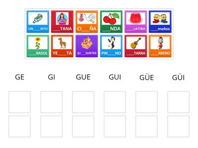 Güe güi gue gui ge gi - Recursos didácticos