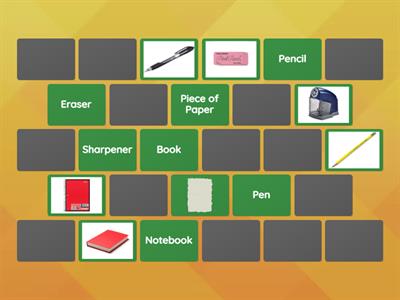 School Supplies memory - Teaching resources